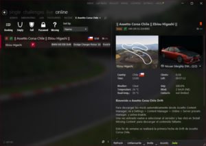 Content Manager - Assetto Corsa Chile